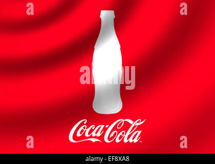 Coca Cola logo flag symbol Stock Photo - Alamy