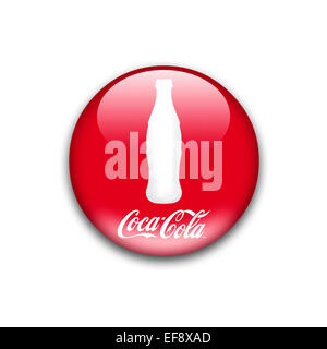Coca Cola logo flag symbol Stock Photo - Alamy