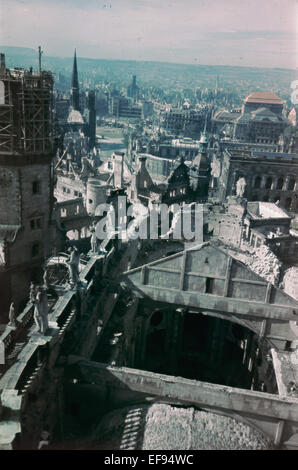 Dresden - Church ruins, from World War II bombing Stock Photo ...