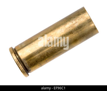 Empty bullet cartridge isolated on a white background Stock Photo - Alamy