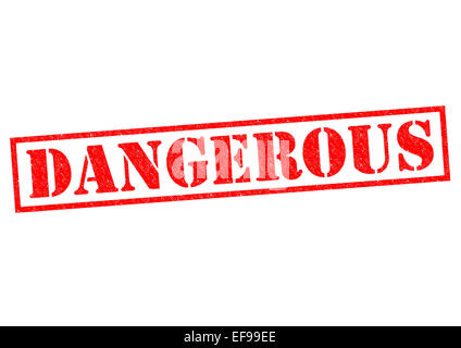 DANGEROUS red Rubber Stamp over a white background Stock Photo - Alamy
