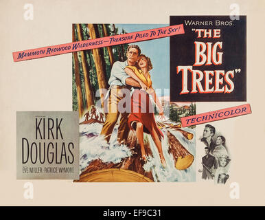 The Big Trees - Movie Poster Stock Photo - Alamy