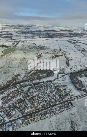 aerial view of the Lancashire town of Darwen Stock Photo - Alamy