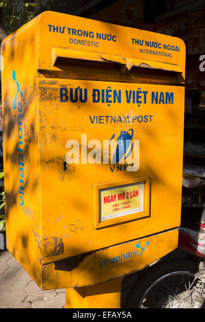 Vietnam yellow post mail box of Vietnam Post in Ho Chi Minh City Viet ...