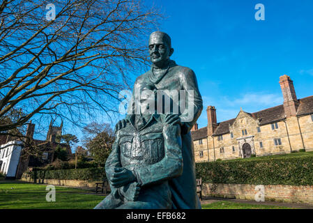 Sir Archibald McIndoe statue in East Grinstead. West Sussex. England ...