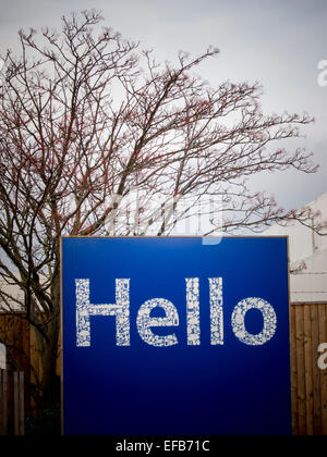 Welcome to Tesco store Stock Photo - Alamy