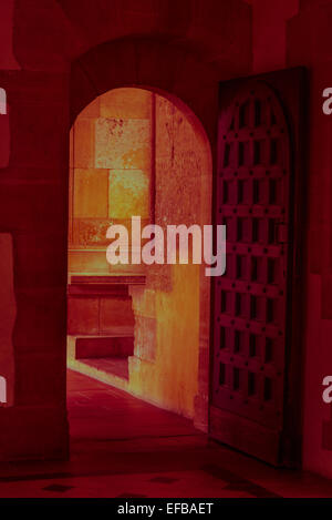 Gothic door at medieval castle in Europe Stock Photo - Alamy