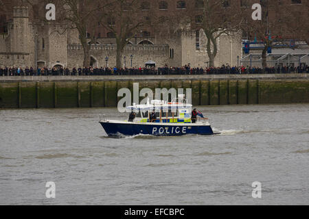 The Metropolitan Police River Boat MP1, "The Patrick Colquhoun", giving ...