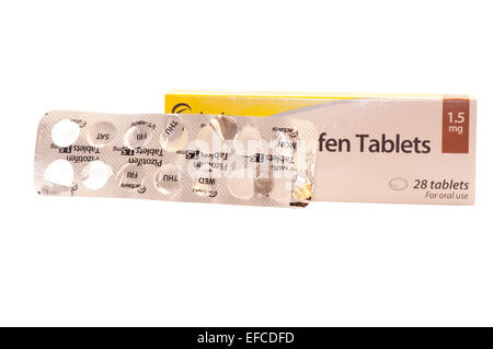 Box Of Pizotifen Tablets Stock Photo - Alamy