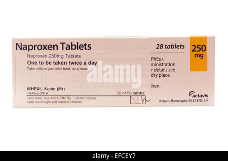 Packet of Naproxen tablets Stock Photo - Alamy