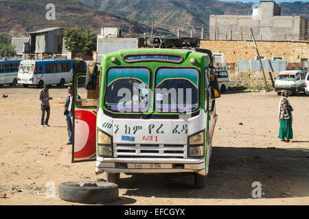 Bus in station, Ethiopia, Africa Stock Photo - Alamy
