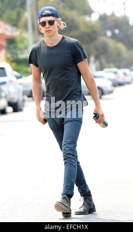 Austin Butler out and about in Santa Monica Featuring: Austin Butler ...