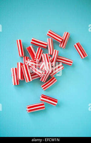 colorful candies on colorful stripes Stock Photo - Alamy