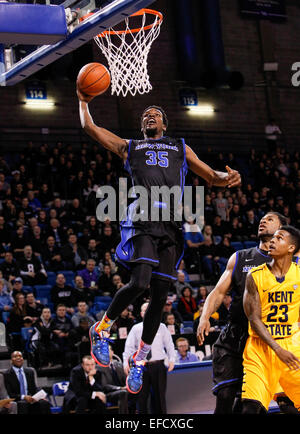Buffalo Bulls forward Xavier Ford (35) attempts to get a shot around ...
