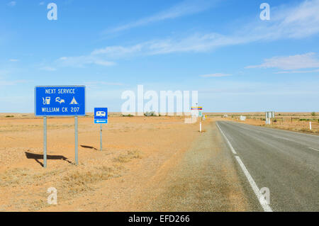 Warning sign, Oodnadatta Track, South Australia, Australia Stock Photo ...