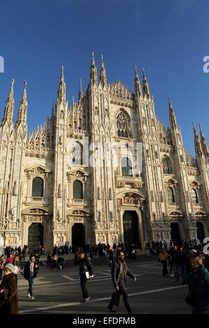 The Milan Cathedral, dedicated to St. Mary of the Nativity, is a ...