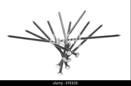few iron nails Stock Photo - Alamy