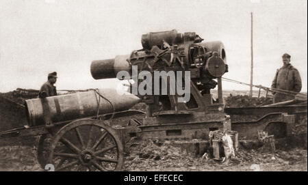 World War One artillery shell left on the side of a field in Albert ...