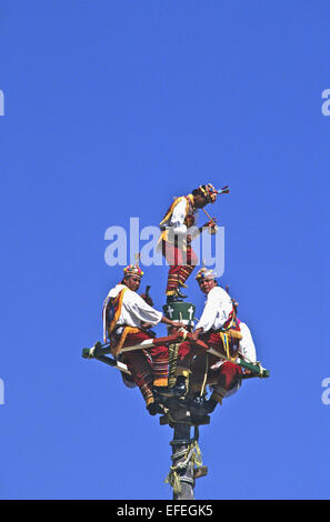 Mexico - Totonac Indians perform intricate weaving dance routines on ...