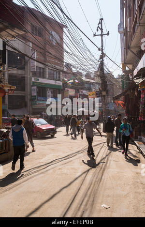 Thamel intersection Kathmandu Stock Photo - Alamy