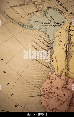 Atlas Classique published in 1869 - antique map Stock Photo - Alamy