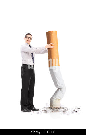 putting out a cigarette Stock Photo - Alamy