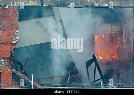 DFD firefighter down, Detroit, Michigan, USA, October 22, 2014 Stock ...
