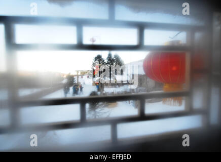 Linjiang, Jilin, China. 2nd Feb, 2015. Photo taken on Feb. 2, 2015 ...