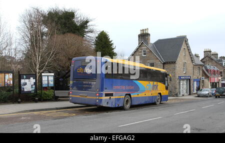 Citylink coach Pitlochry Scotland February 2015 Stock Photo - Alamy