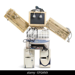 Old computer printer cable Stock Photo - Alamy