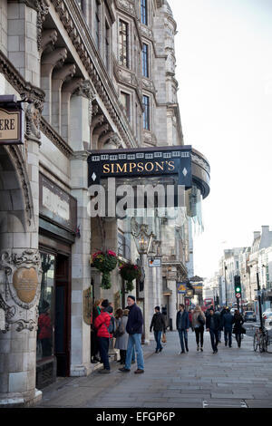 Simpsons, London, UK Stock Photo - Alamy