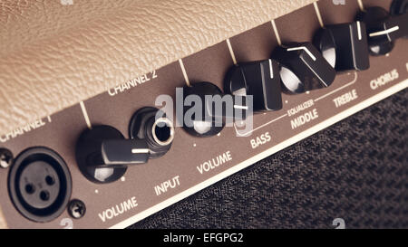 guitar amplifier control panel Stock Photo - Alamy