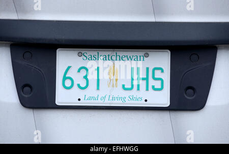 Canadian Saskatchewan car registration license plate MGJ 554 May 1984 ...