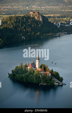 Aerial view of the Castle Lake viewpoint near Mount St Helens in ...