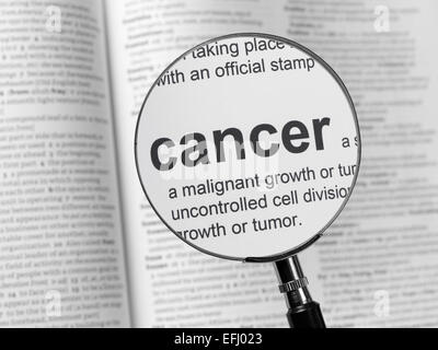 Cancer Dictionary Definition single word with soft focus Stock Photo ...