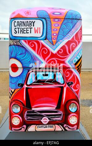 A Model Bus at the Year of the Bus Exhibition at the Queen Elizabeth ...