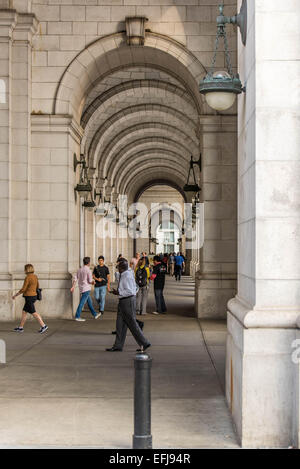 October 2, 2014: Washington, DC, people traveling through Union Station ...