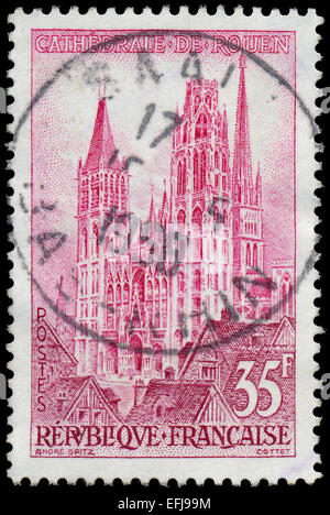 FRANCE - CIRCA 1957: a stamp printed in France shows Elysee Palace ...