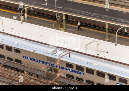 October 2, 2014: Washington, DC - Trains pulled into Union Station ...