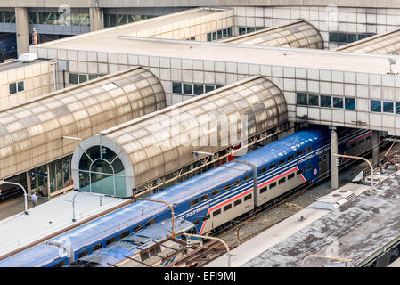 October 2, 2014: Washington, DC - Trains pulled into Union Station ...