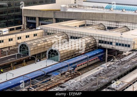October 2, 2014: Washington, DC - Trains pulled into Union Station ...