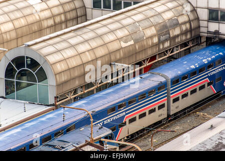 October 2, 2014: Washington, DC - Trains pulled into Union Station ...