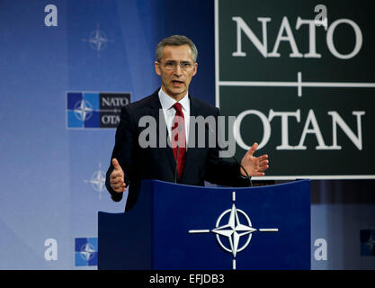 Brussels, Belgium. 5th February, 2015. NATO Secretary General Jens ...