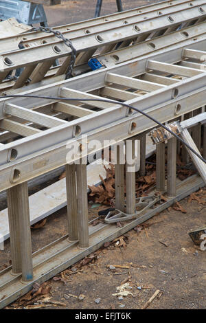 Blueprints and construction materials Stock Photo - Alamy