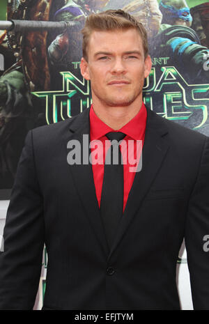 LOS ANGELES - AUG 3: Alan Ritchson at the Teenage Mutant Ninja Turtles ...