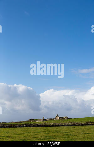 Ruined church near Doolin, Co. Clare, Ireland Stock Photo - Alamy