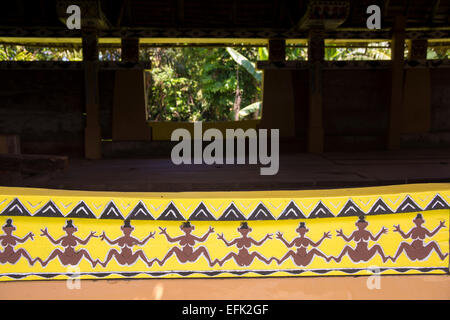 traditional Bai of Palau, the men's house, Babeldaob, Palau, Oceania ...