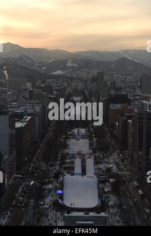 66th Sapporo Snow Festivai February 5th, 2015. The snow festival seen ...