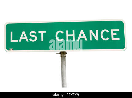 Town Sign Last Chance Colorado 80757 at the intersection of U.S ...