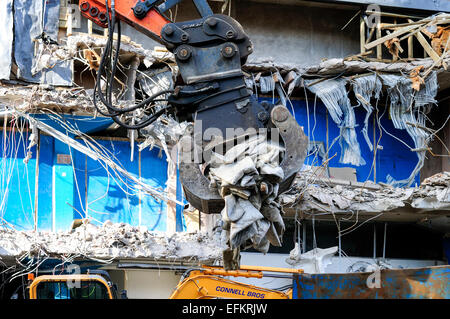 Demolition Leicester Indoor Market 2015 Stock Photo - Alamy